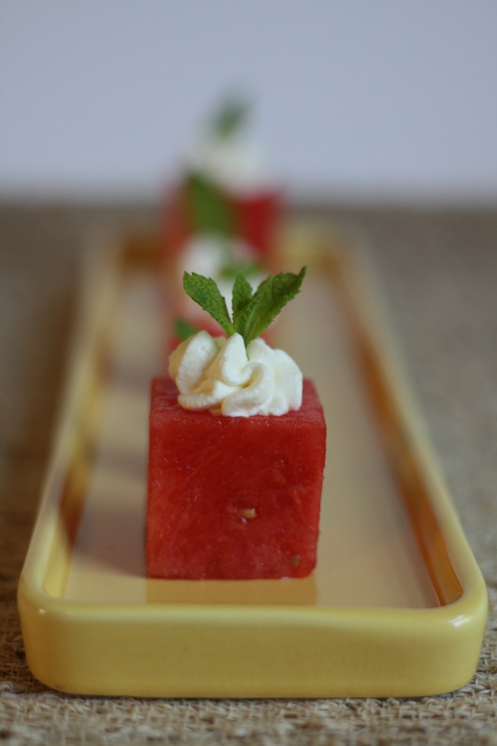 Feta Cheese Mousse and Summer Fruits | The Gourmand Mom