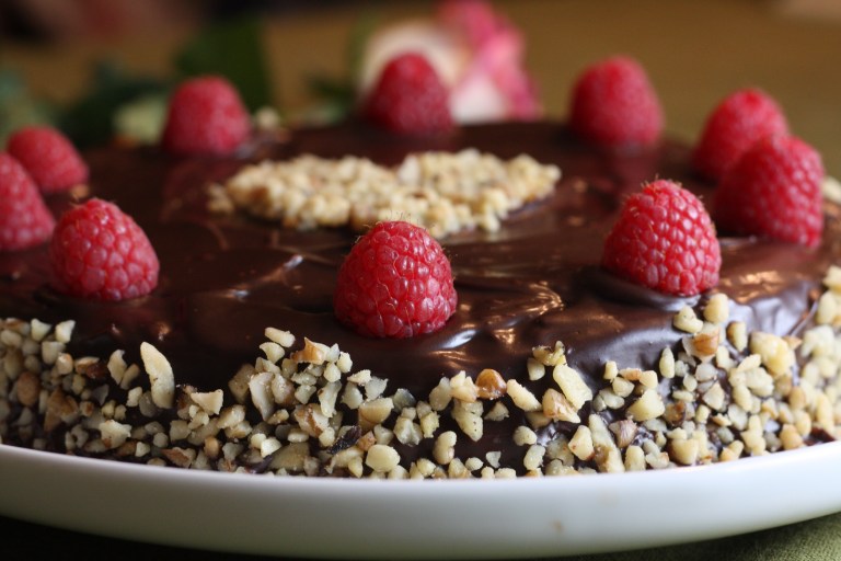 A Sweet for your Sweetie: Chocolate Raspberry Torte | The Gourmand Mom
