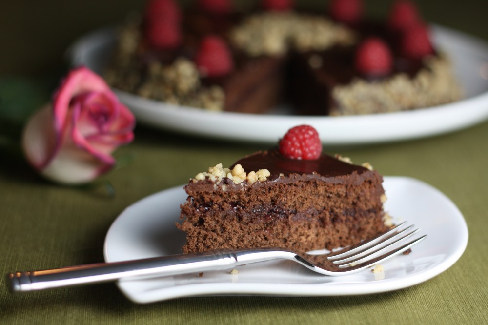 A Sweet for your Sweetie: Chocolate Raspberry Torte | The Gourmand Mom
